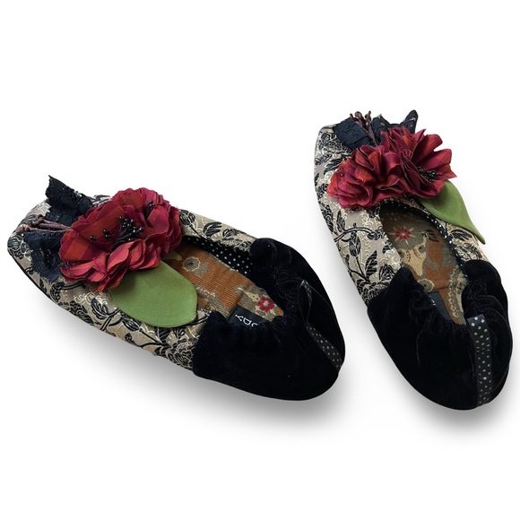 Vintage | Shoes | Handmade Goody Womens Boudoir Slippers With Silk ...